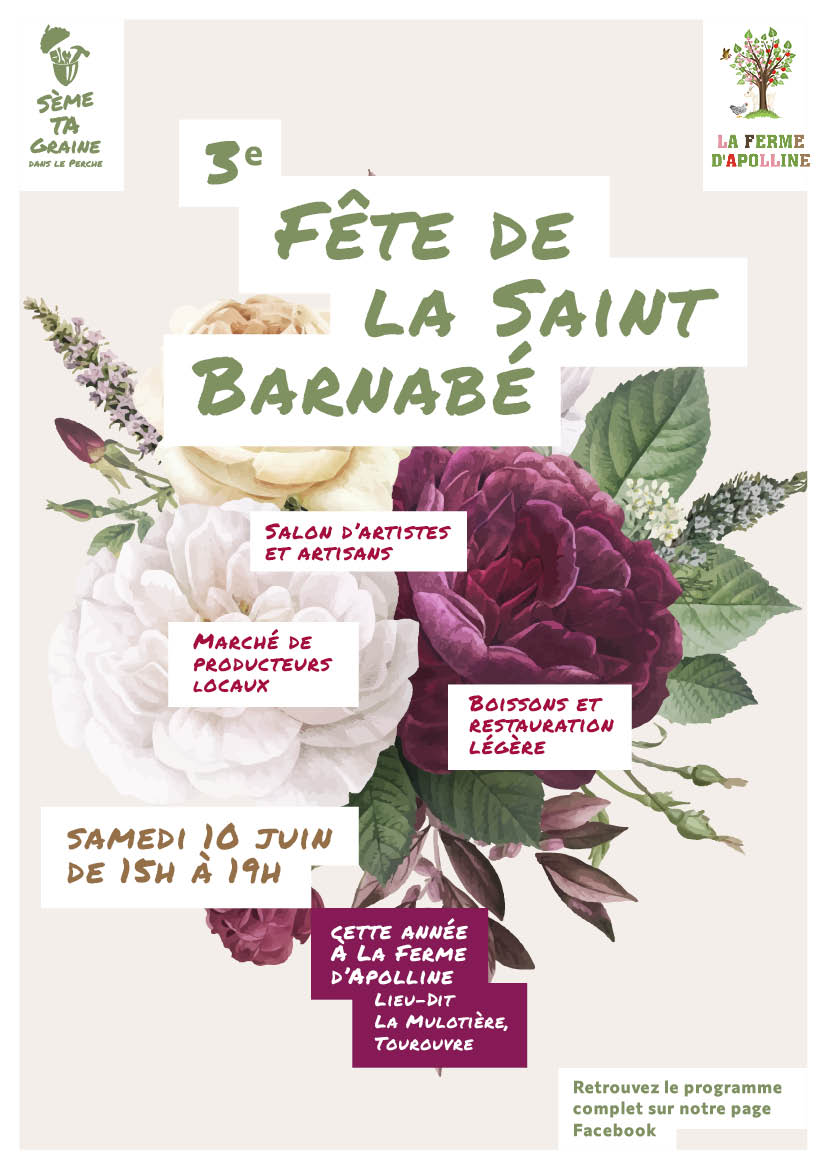 La 3e édition de la Fête de la Saint Barnabé aura lieu à la Ferme d ...